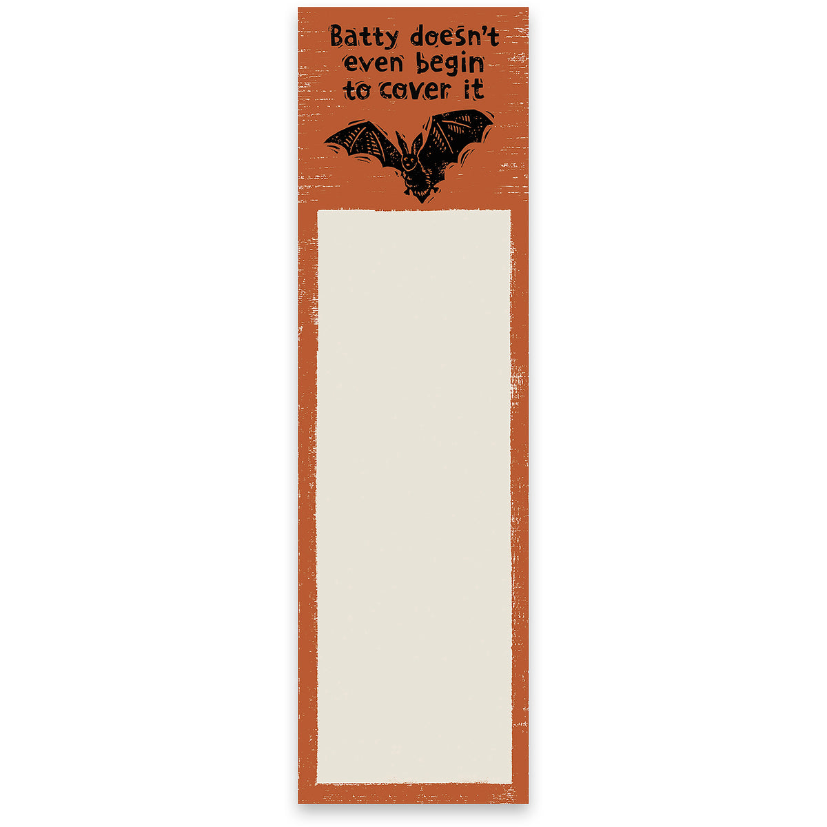 List Pad - Batty Doesn't Even Begin To Cover It – Vintage Halloween