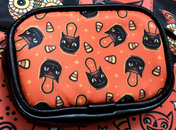 Johanna Parker Cats & Candy Corn Coin Purse or Case – Vintage Halloween